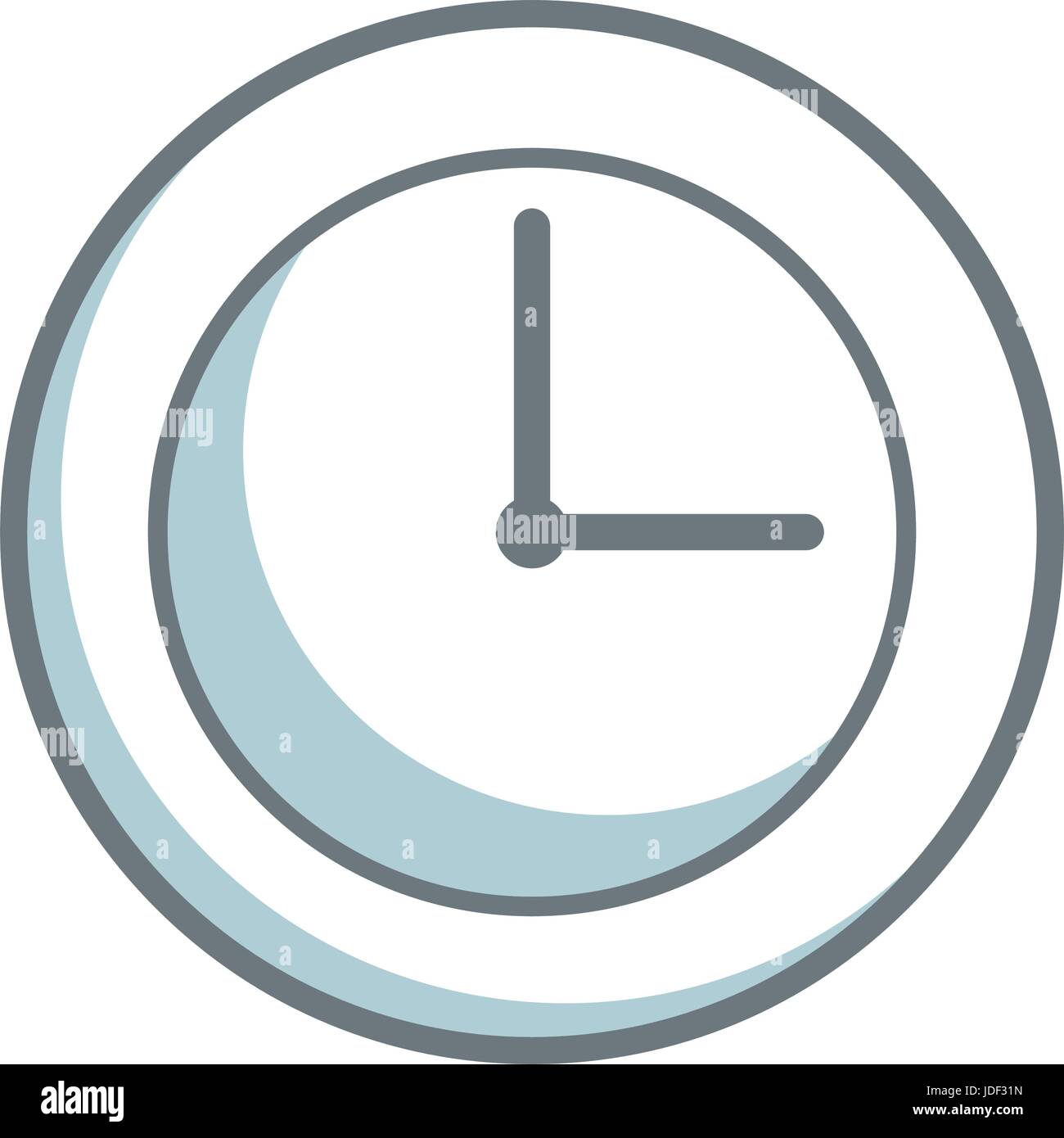 round clock time hour business object icon Stock Vector Image & Art - Alamy