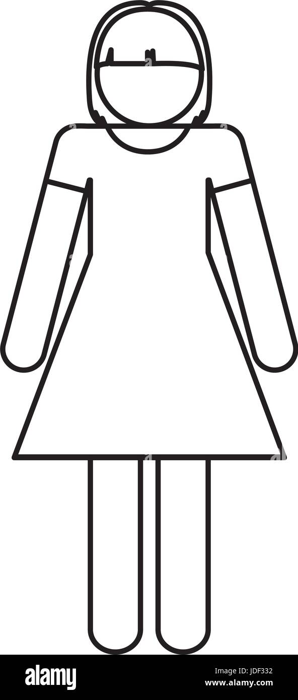 pictogram woman icon Stock Vector Image & Art - Alamy