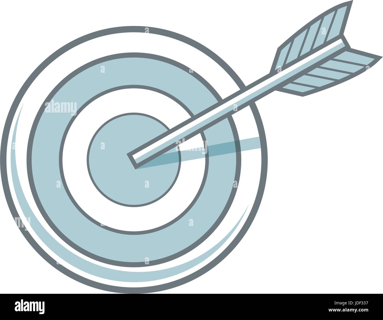 arrow hitting a target business solution concept Stock Vector Image ...