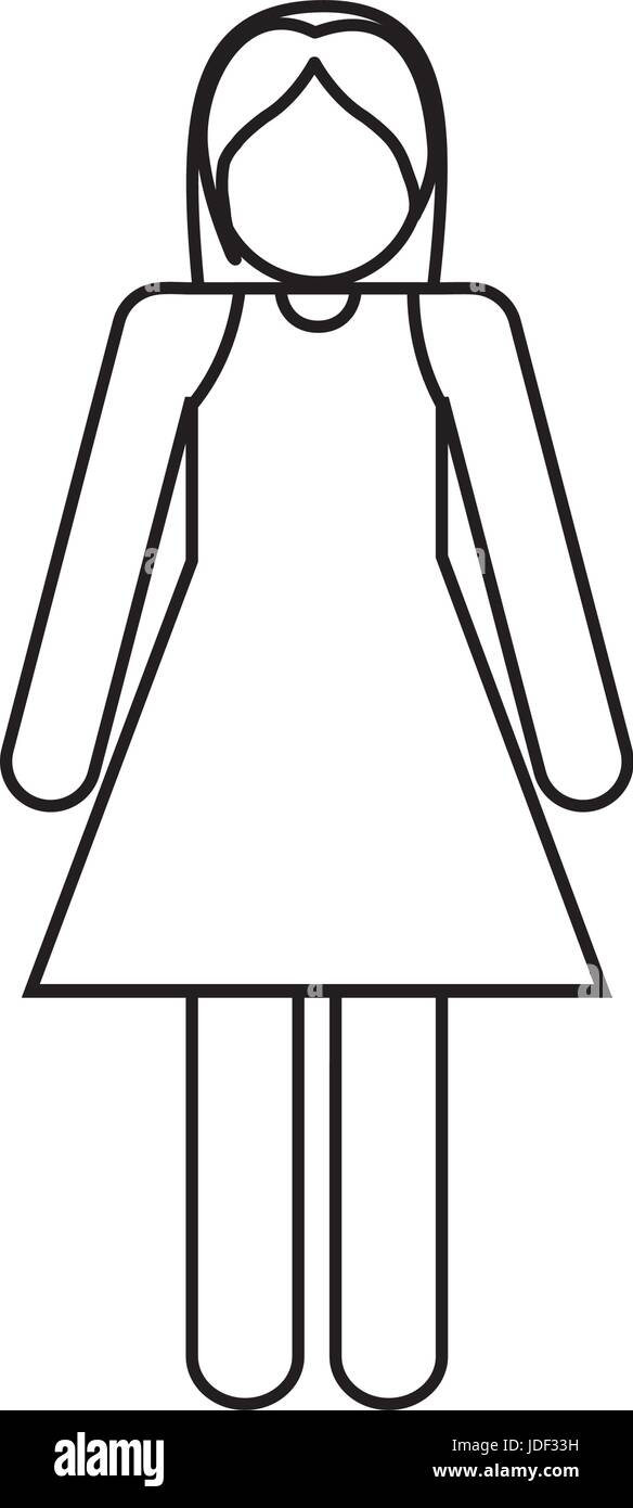pictogram woman icon Stock Vector Image & Art - Alamy