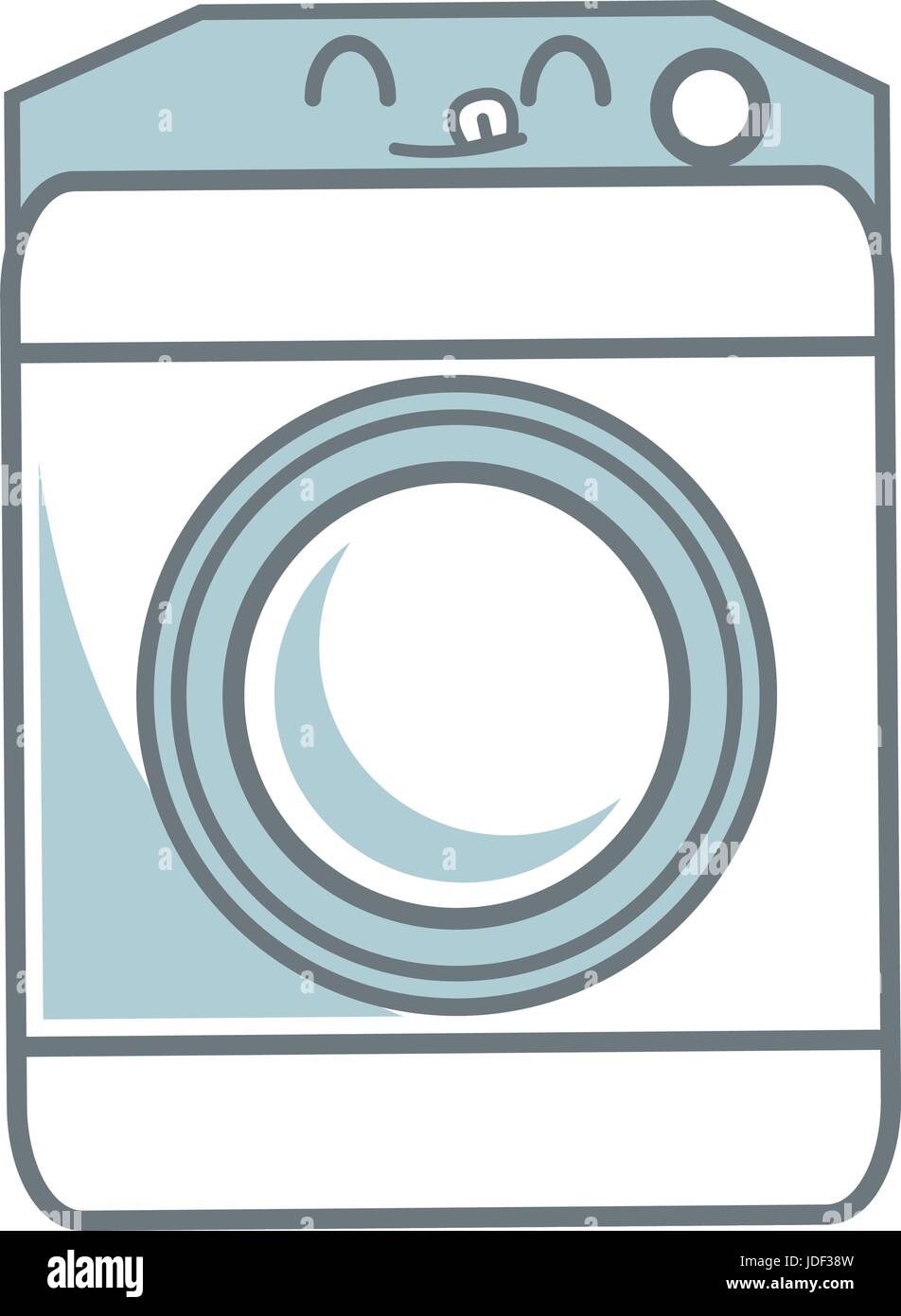 kawaii washing machine icon home appliance symbol Stock Vector Image ...