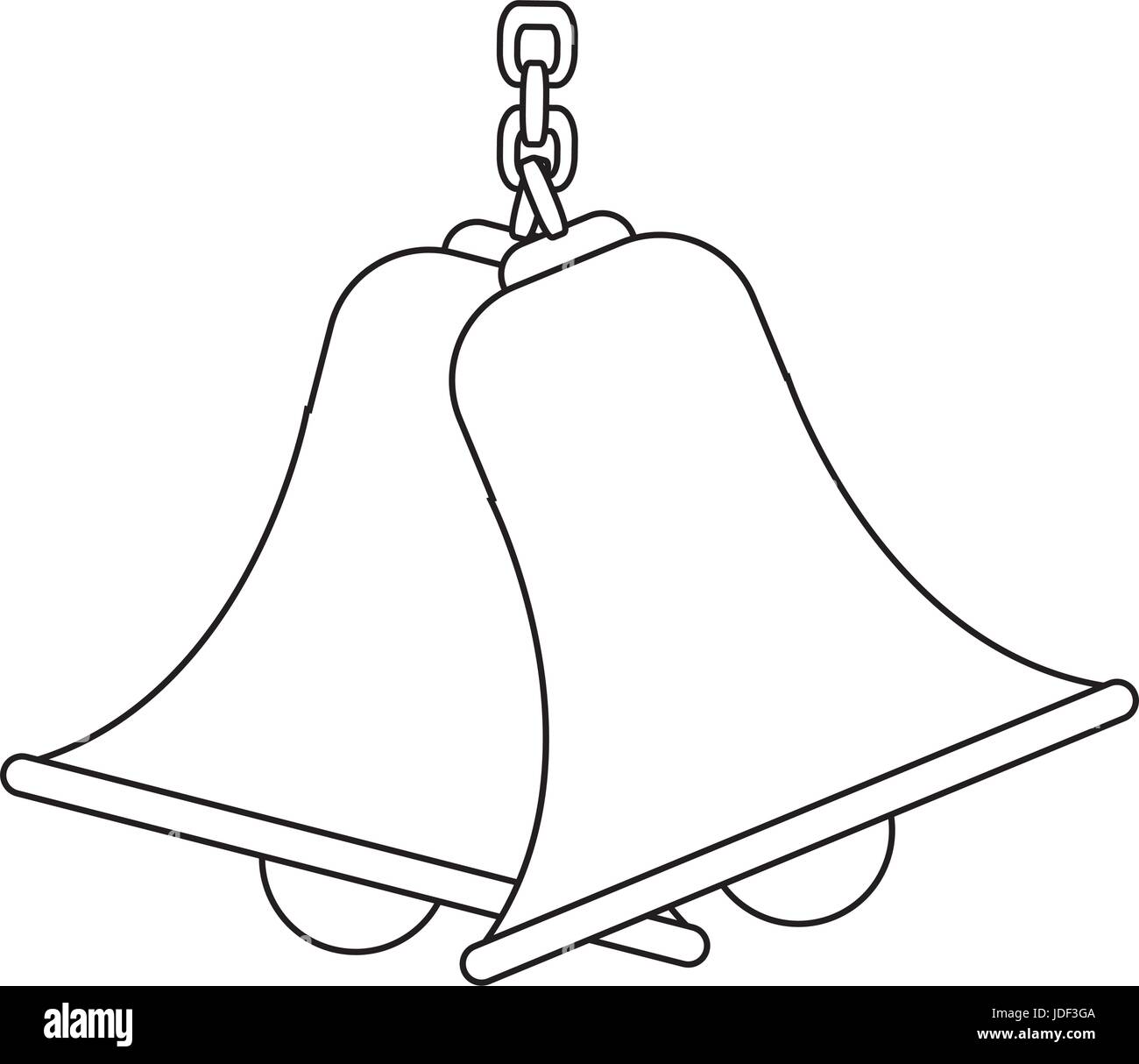 Hand bell chain Stock Vector Images - Alamy