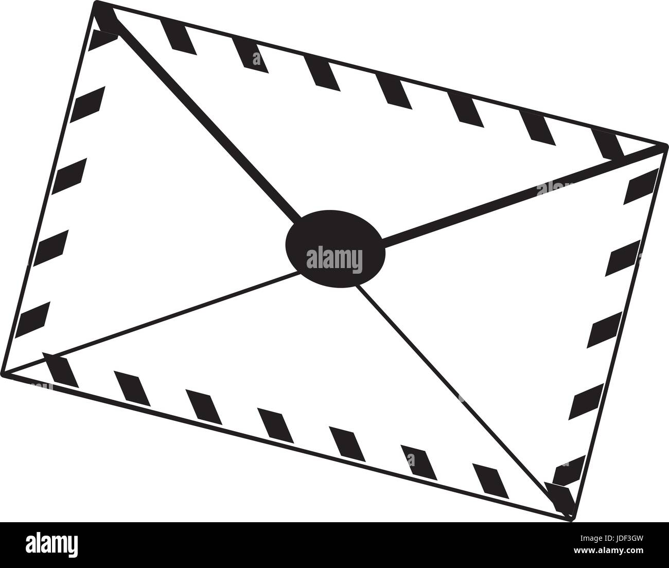 air mail envelope postal stamp letter symbol Stock Vector Image & Art ...