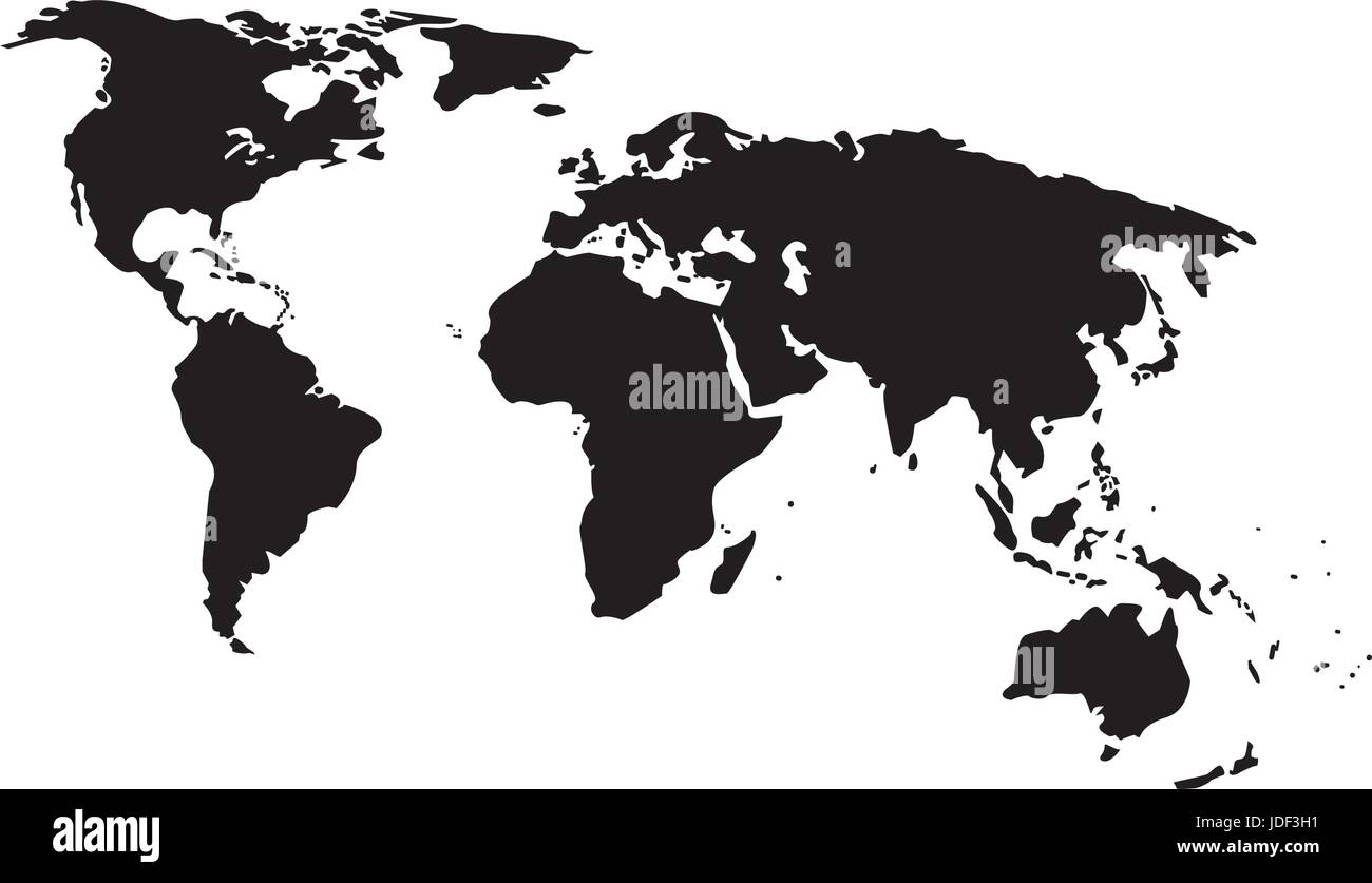 silhouette map world location landmark Stock Vector Image & Art - Alamy