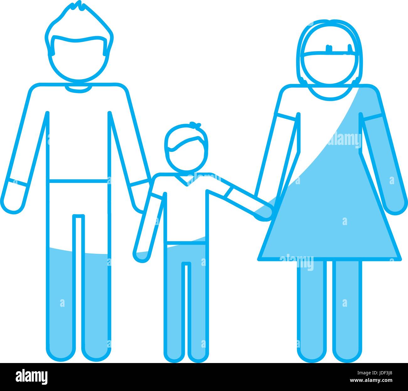 pictogram family design Stock Vector Image & Art - Alamy