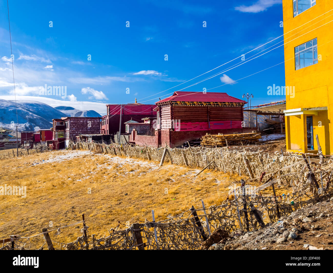 Buddhist monks and colorful building hi-res stock photography and ...