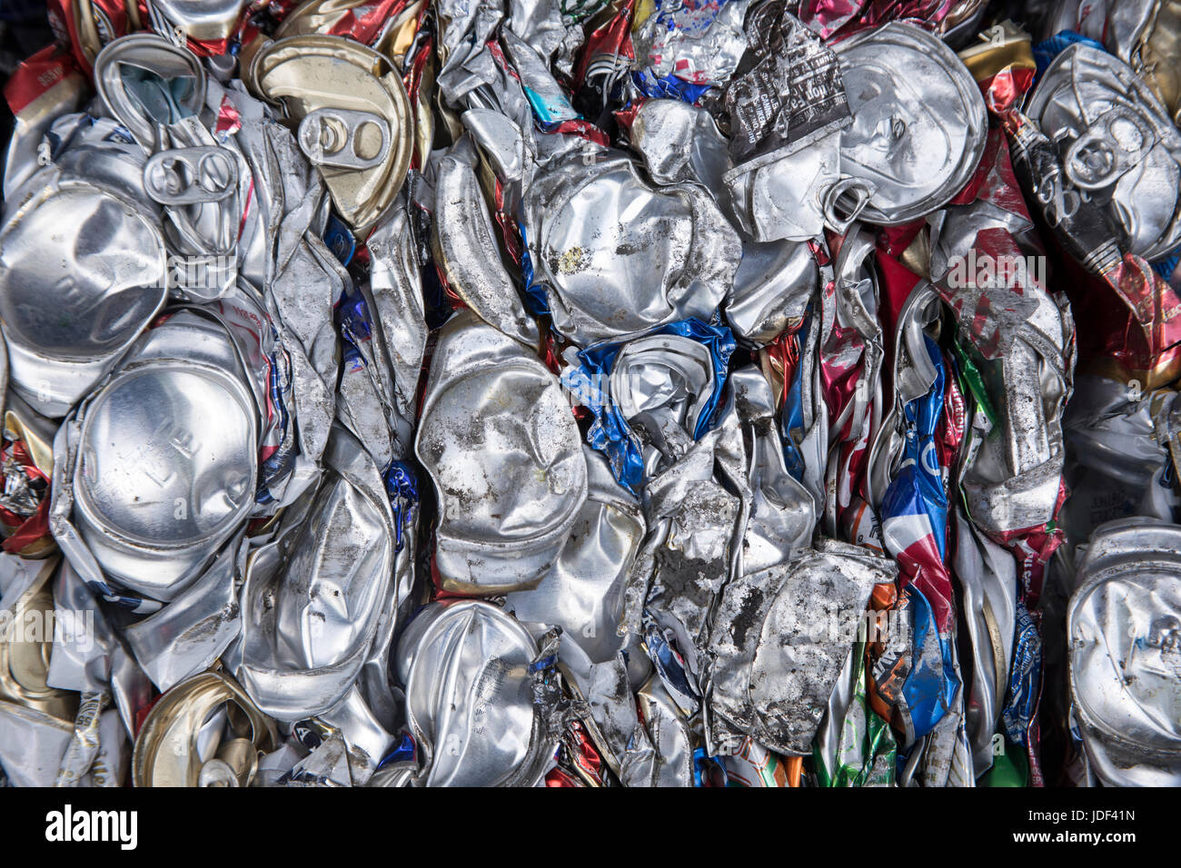 Aluminum cans crushed recycling in hi-res stock photography and images ...