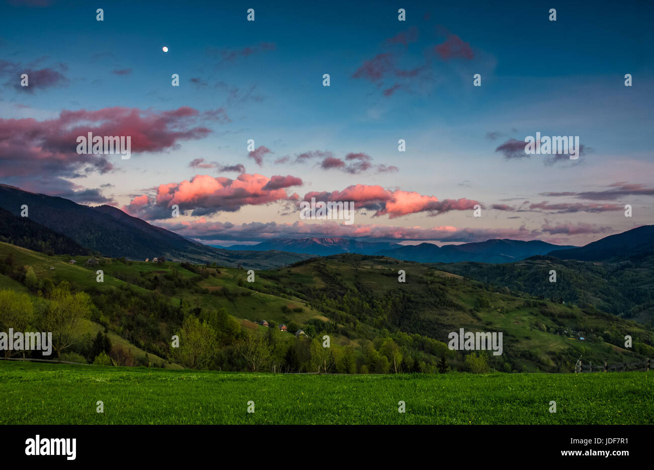Moon scenery and dusk landscape hi-res stock photography and images - Alamy