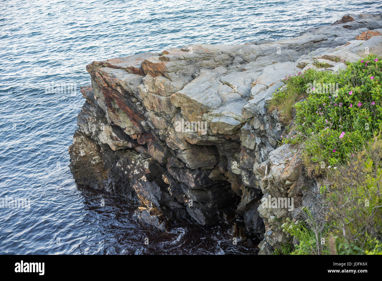 Cliff Walk overlooking Easton Bay Stock Photo - Alamy