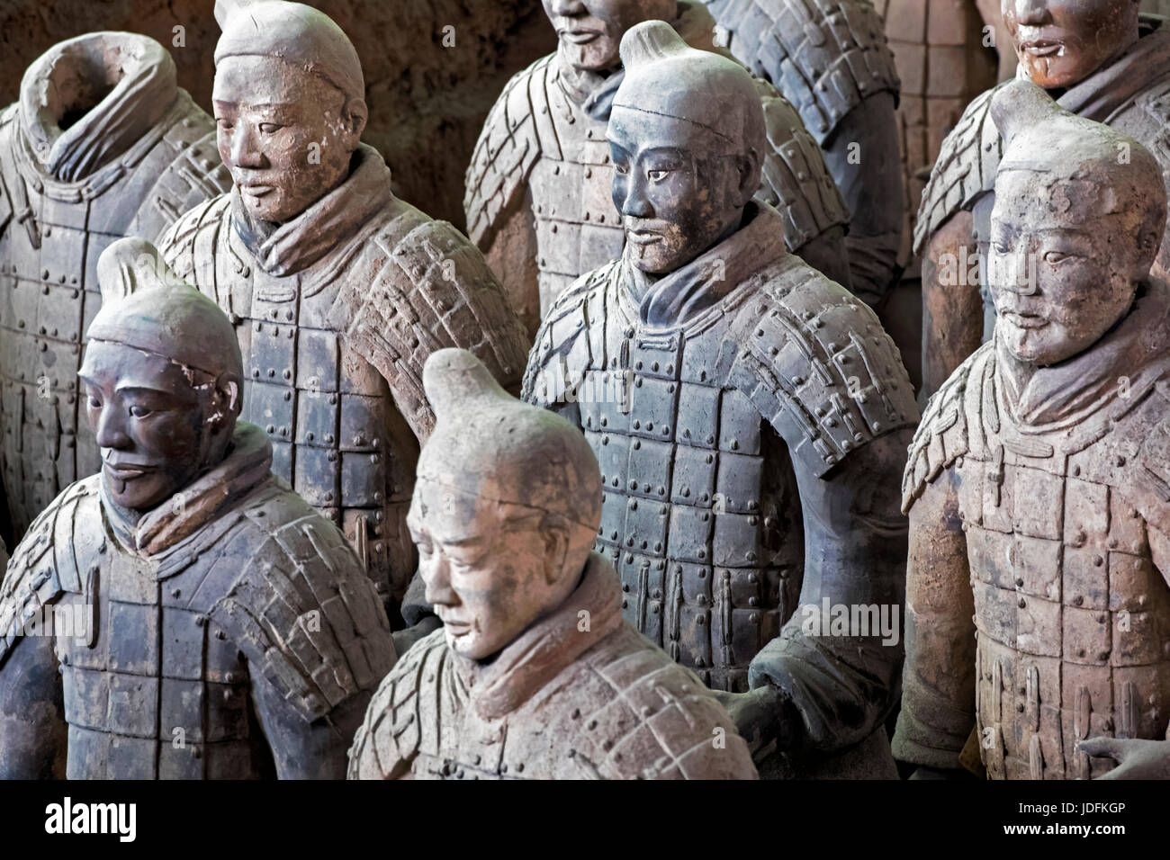 The world famous Terracotta Army, part of the Mausoleum of the First ...