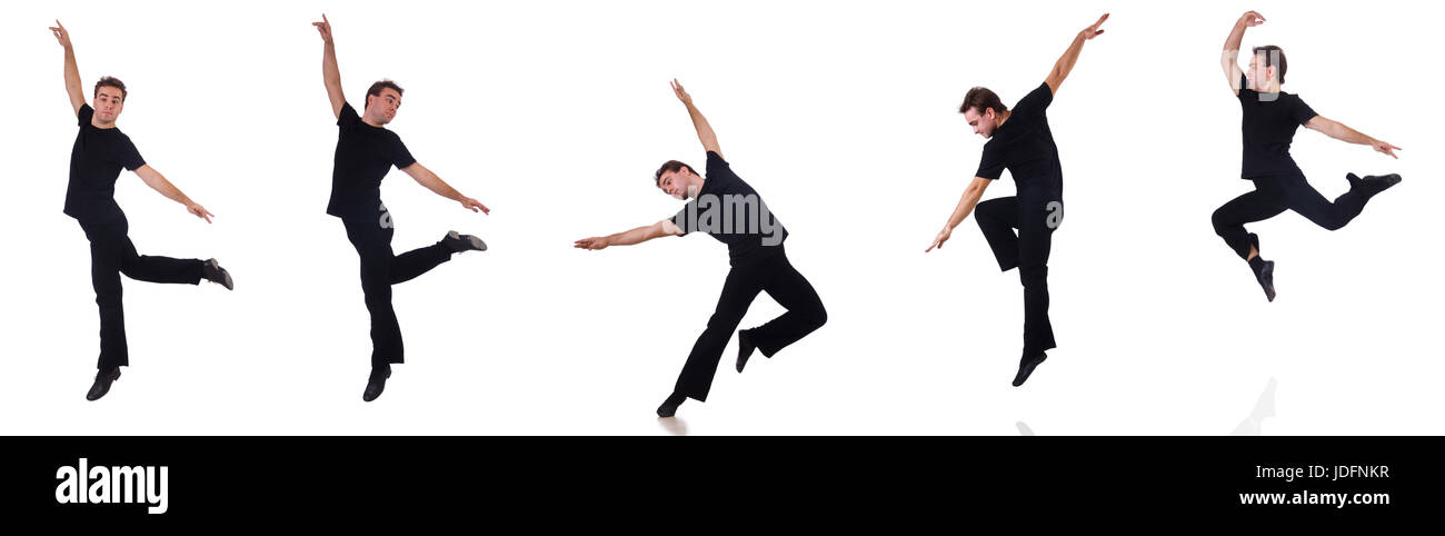 Dancer isolated on the white background Stock Photo - Alamy