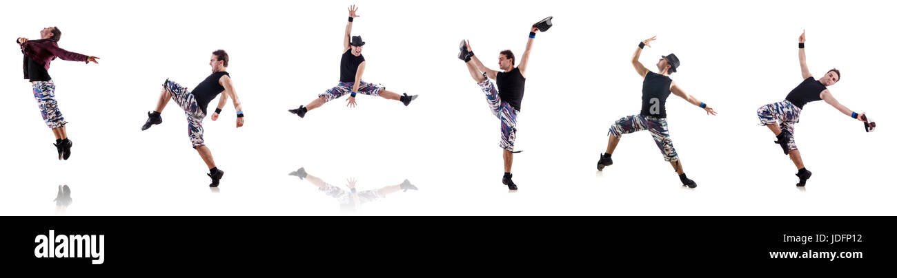 Dancer isolated on the white background Stock Photo - Alamy