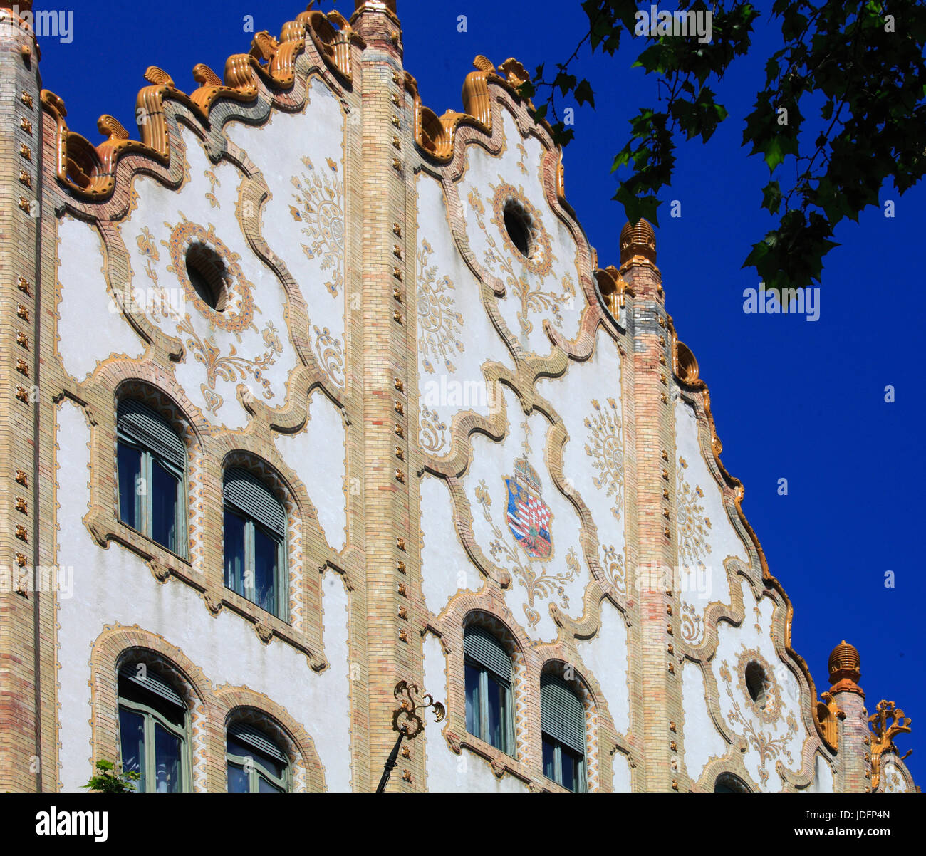 Hungary, Budapest, Post Office Savings Bank, art nouveau architecture ...