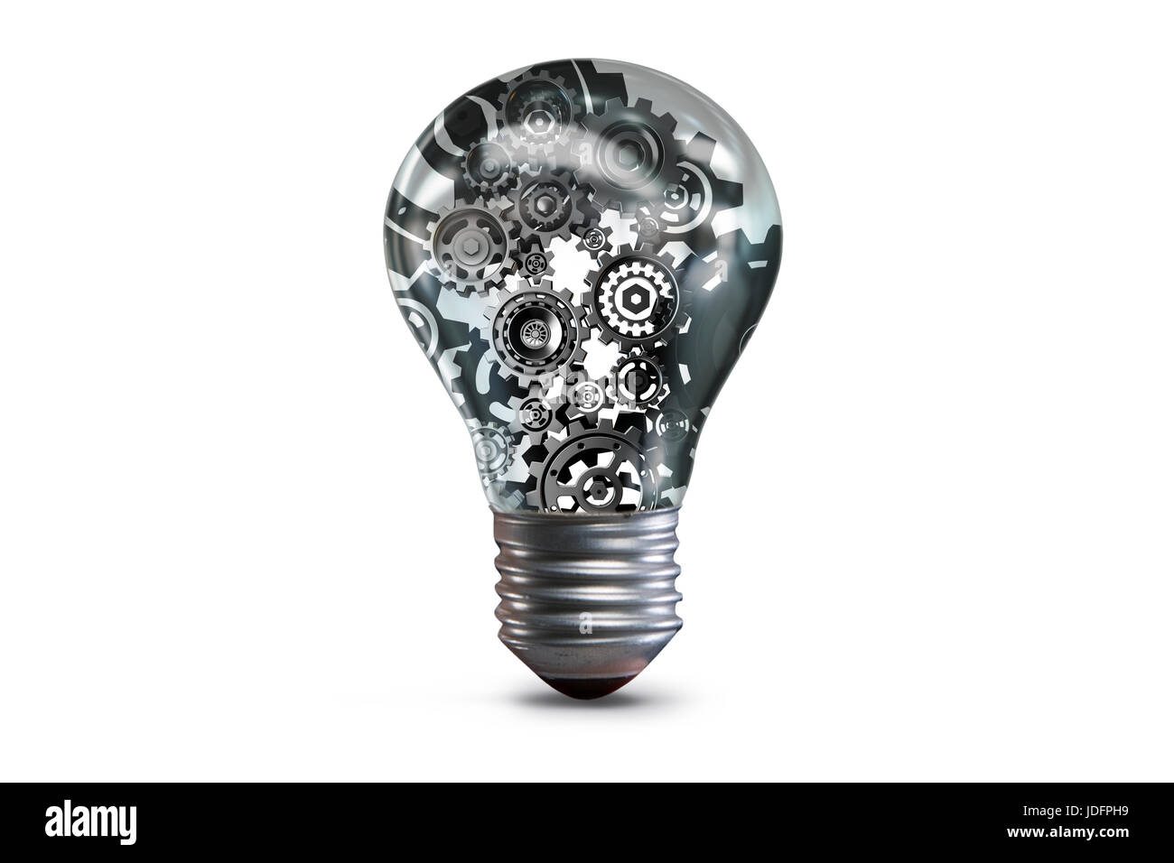 Lightbulb cog Cut Out Stock Images & Pictures - Alamy