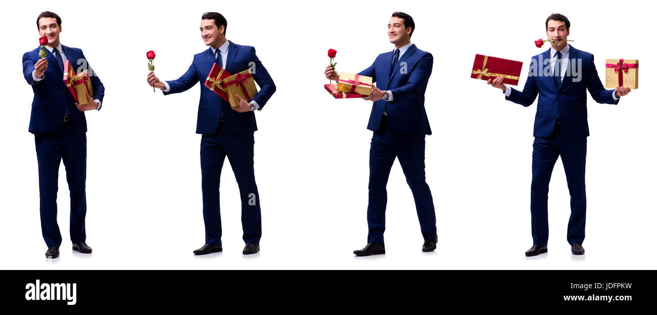 Romantic concept with man making marriage proposal Stock Photo - Alamy