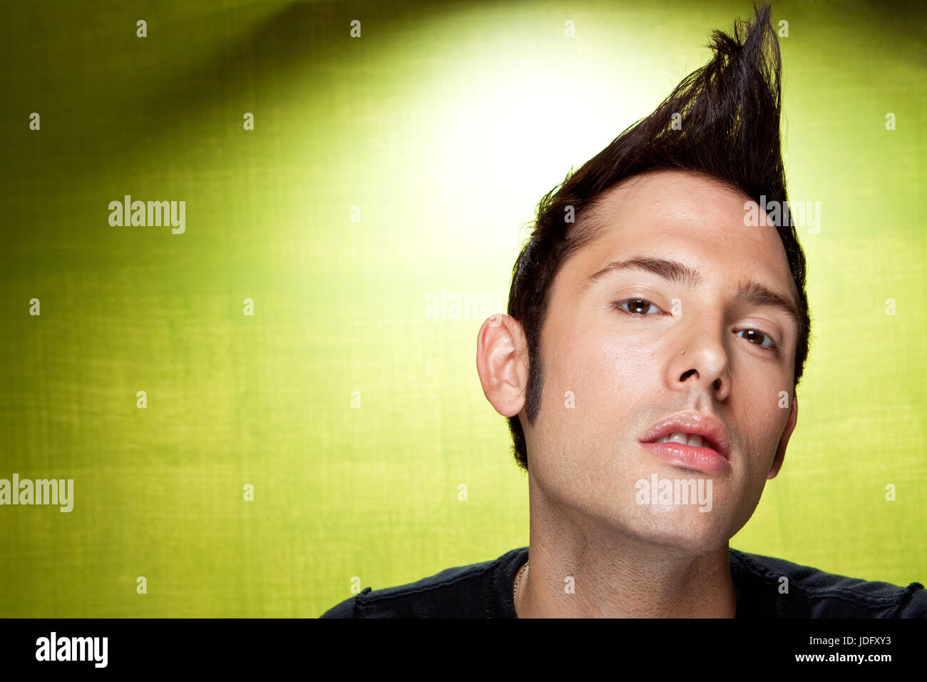 Green spiky hair hi-res stock photography and images - Alamy