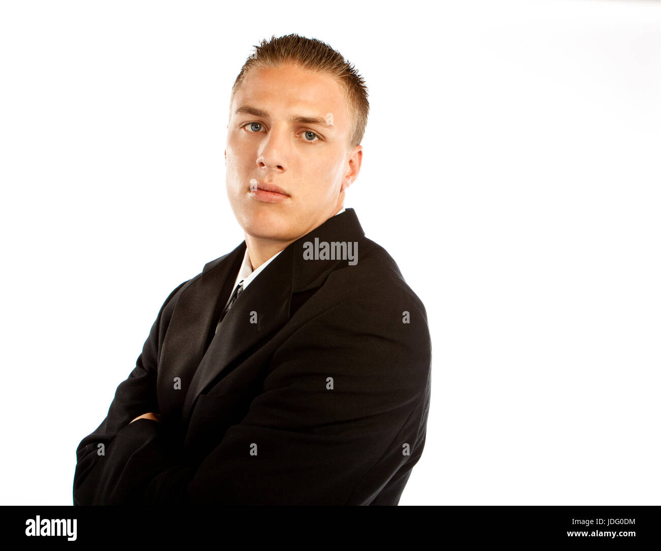 Well dressed man isolated on white Stock Photo - Alamy