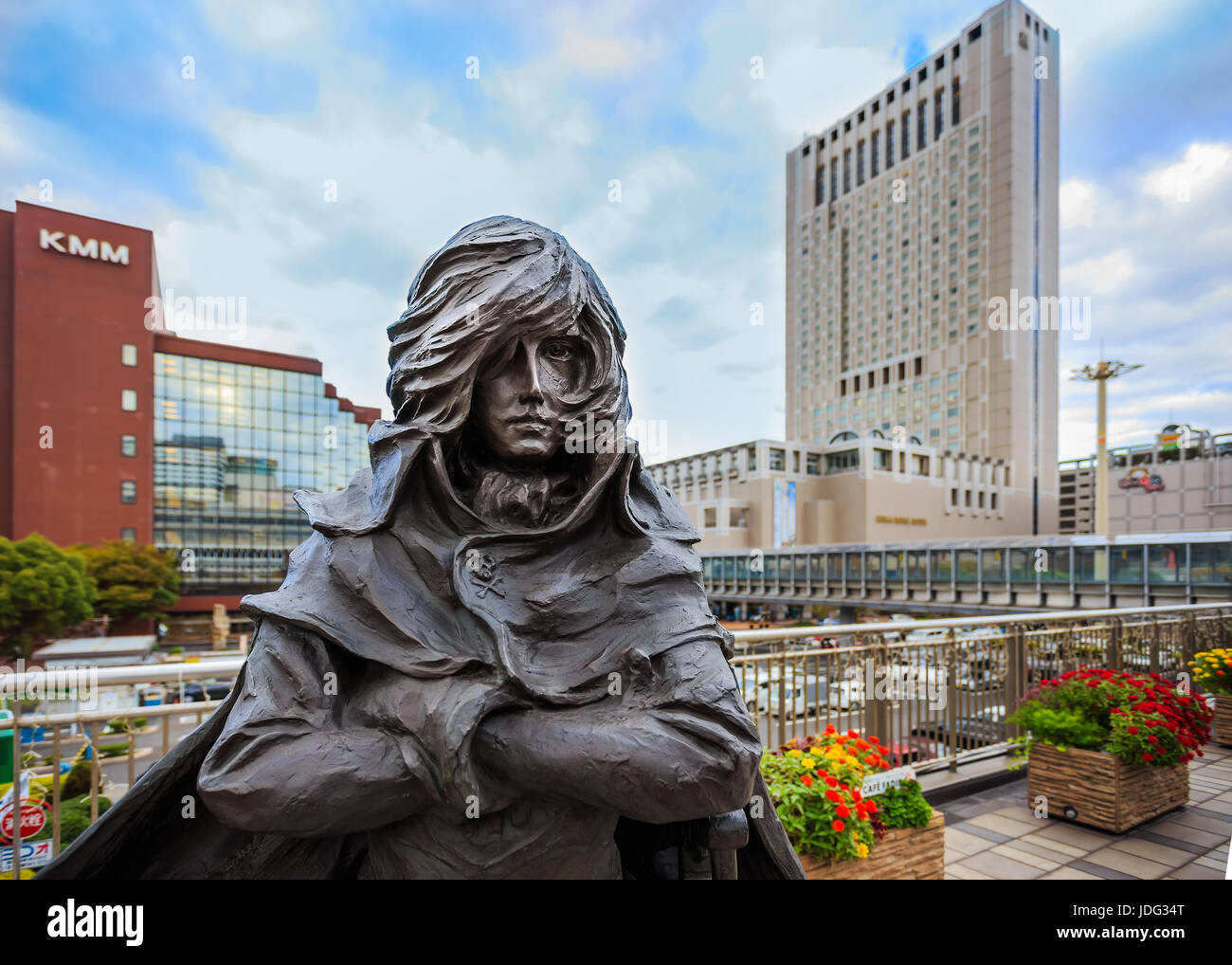 Galaxy Express 999 Sculptures at Kokura Station in Kitakyushu, Japan ...