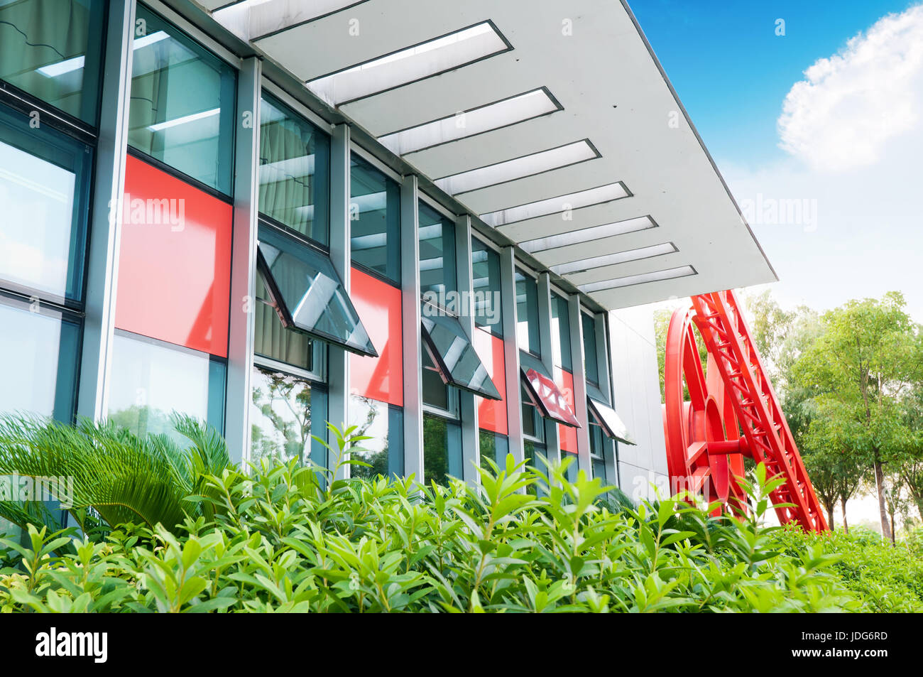 Outside the building clean and bright, glass windows Stock Photo - Alamy