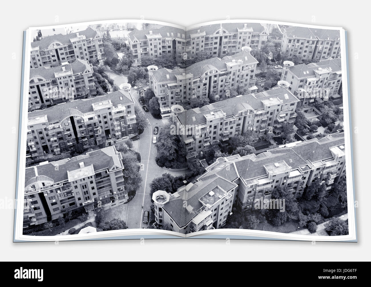 Chinese residential area on the album Stock Photo - Alamy