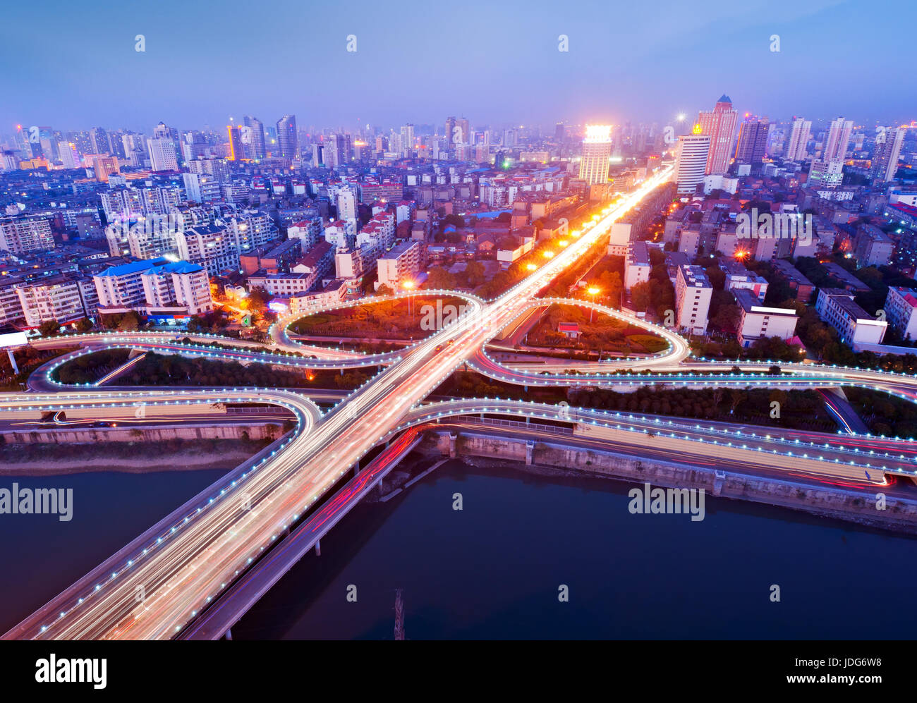 The curve of the eye bridge winding Stock Photo - Alamy