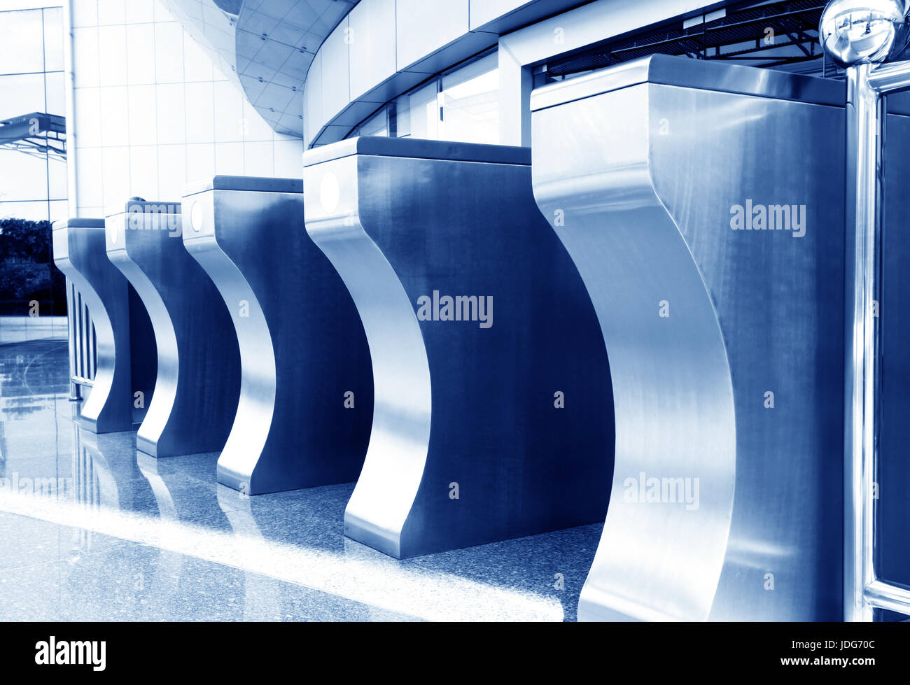 Library entrance, credit card machines Stock Photo - Alamy