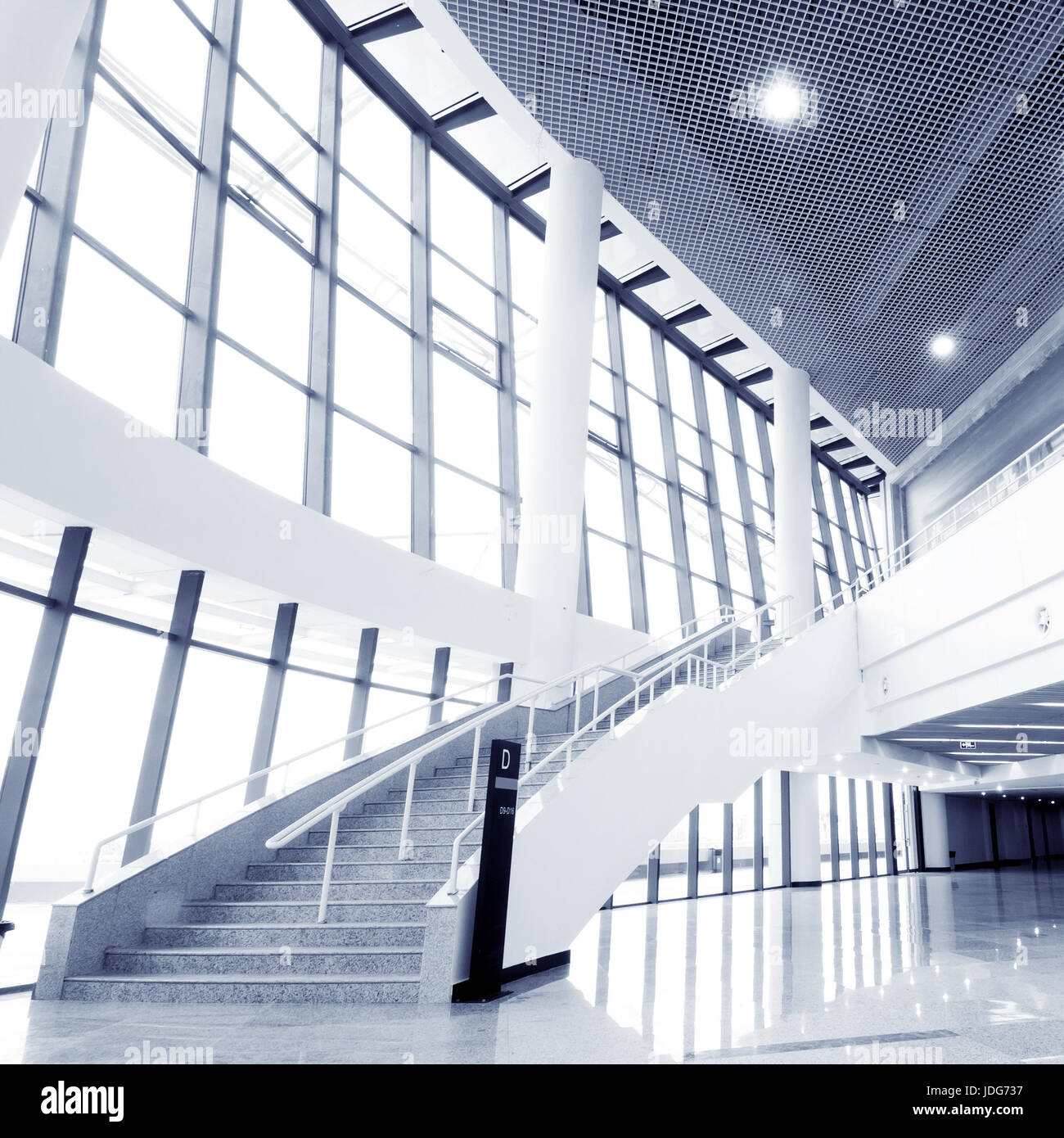 Large hall of modern industrial building Stock Photo - Alamy