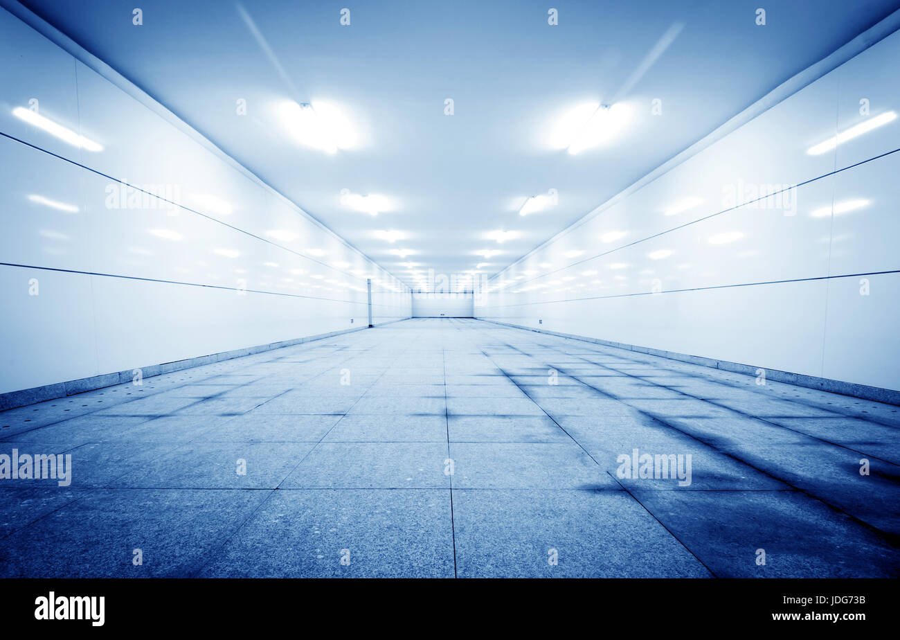 Corridors, wide-angle shots, there is sense of perspective Stock Photo ...