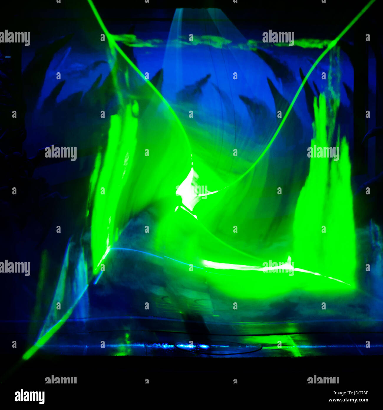 banner neon light stage background for your text Stock Photo - Alamy