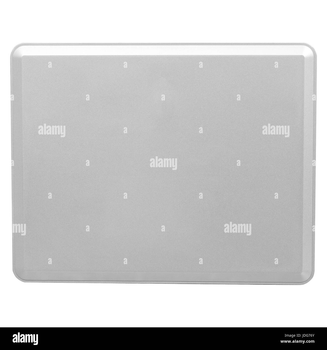 Isolated on white background of the Tablet PC on the back, gray metal ...