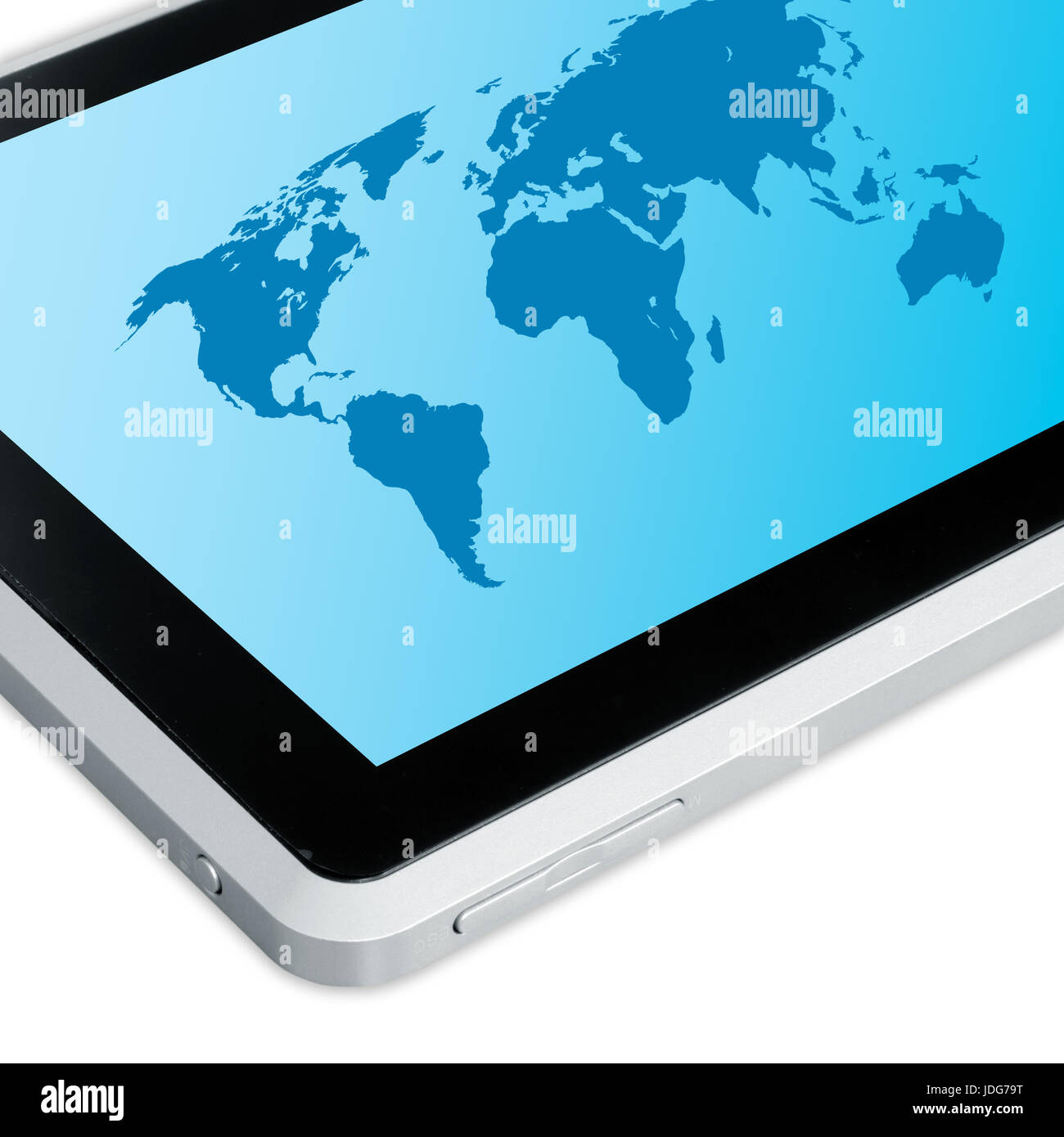 Isolated on white background of the touch-screen version of the ...