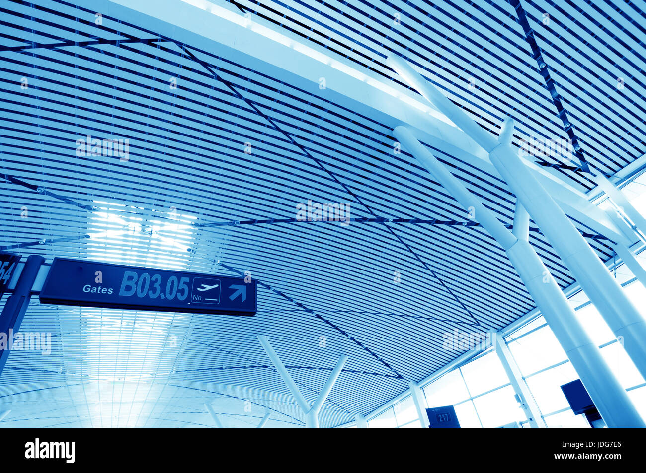 Terminal within a modern architectural style Stock Photo - Alamy