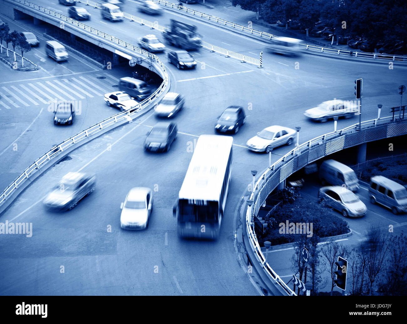 Aerial view of the Stack Interchange Stock Photo - Alamy