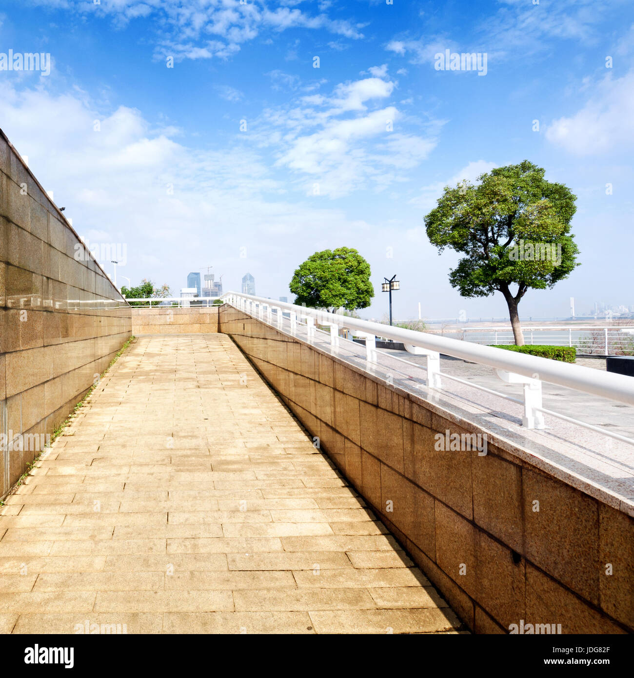 using wheelchair ramp(Barrier-free access Stock Photo - Alamy