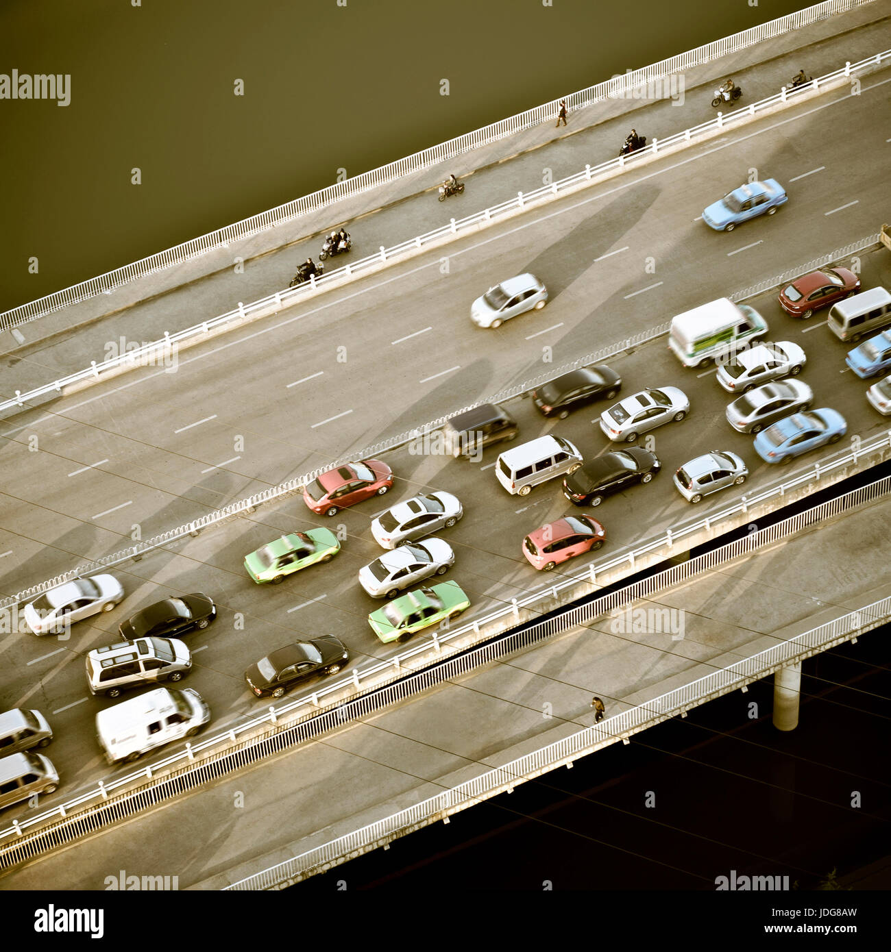 Aerial view of the Stack Interchange Stock Photo - Alamy