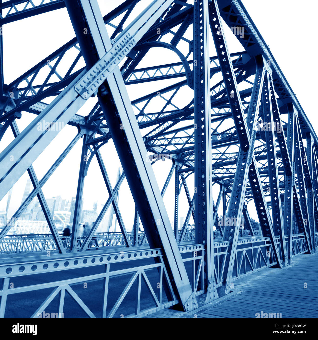Beam blue bridge cast concrete construction crossbeam engineerin hi-res ...