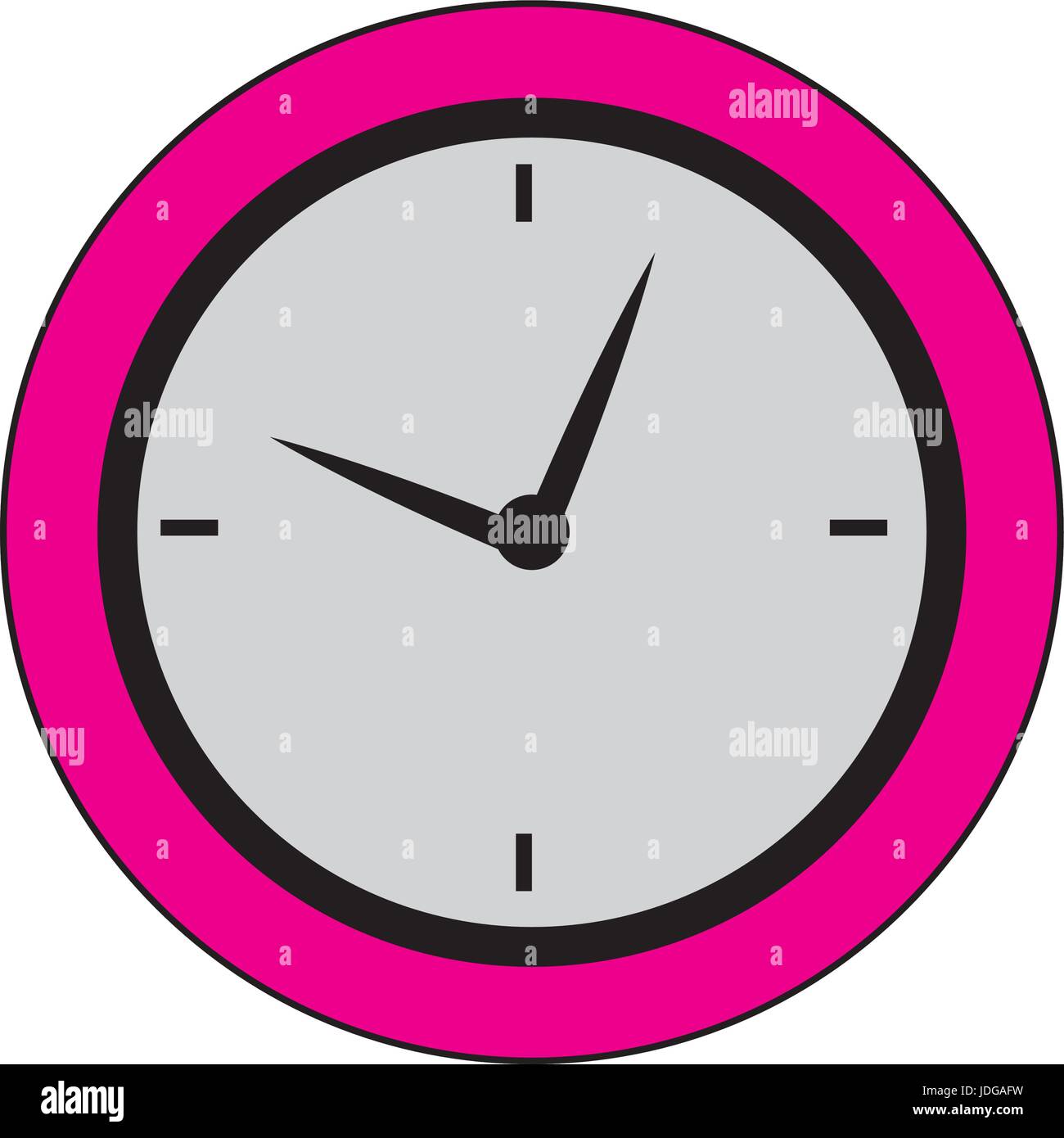 round clock time hour business object icon Stock Vector Image & Art - Alamy