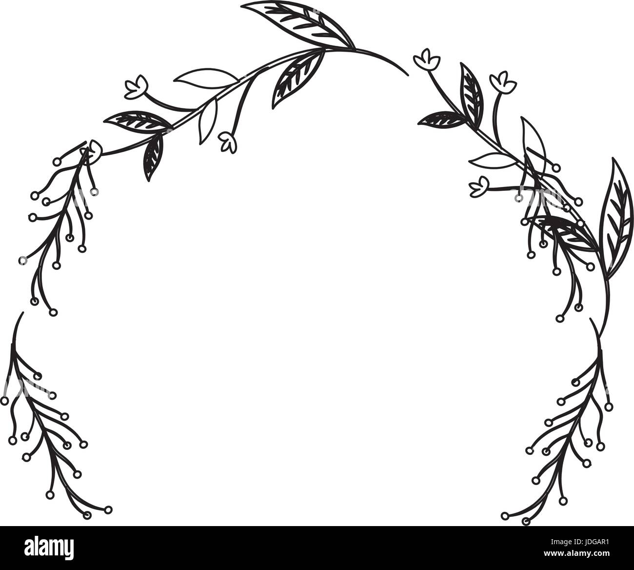 rustic branches with leaves design Stock Vector Image & Art - Alamy
