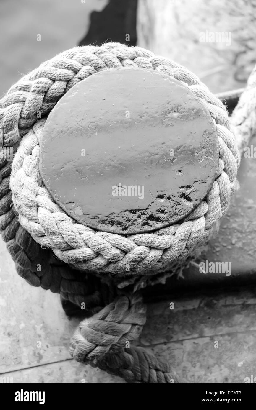 Secured to dock Black and White Stock Photos & Images - Alamy
