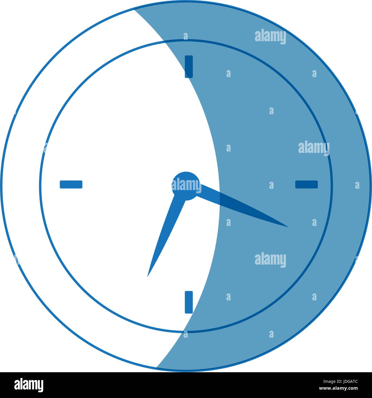 round clock time hour business object icon Stock Vector Image & Art - Alamy