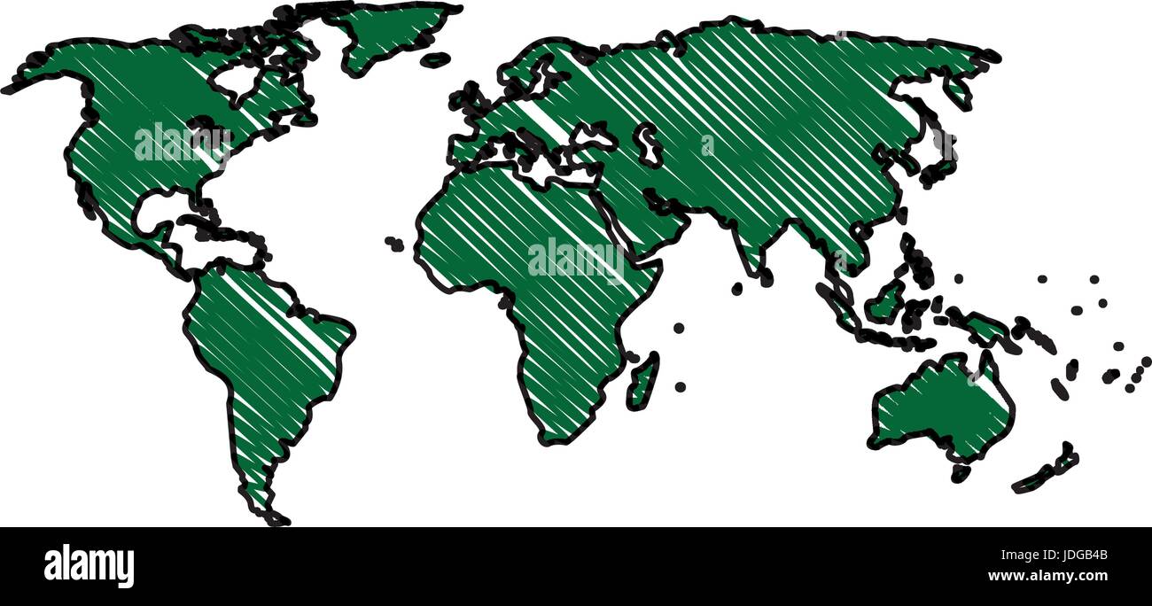 silhouette map world location landmark Stock Vector Image & Art - Alamy