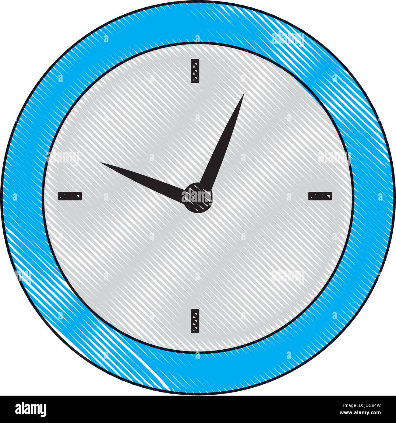 round clock time hour business object icon Stock Vector Image & Art - Alamy