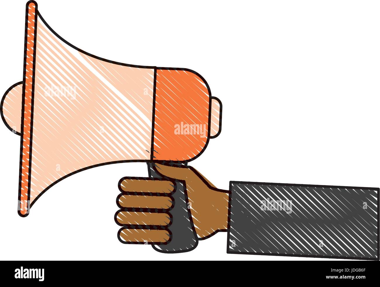 hand holding speaker loud marketing business Stock Vector Image & Art ...