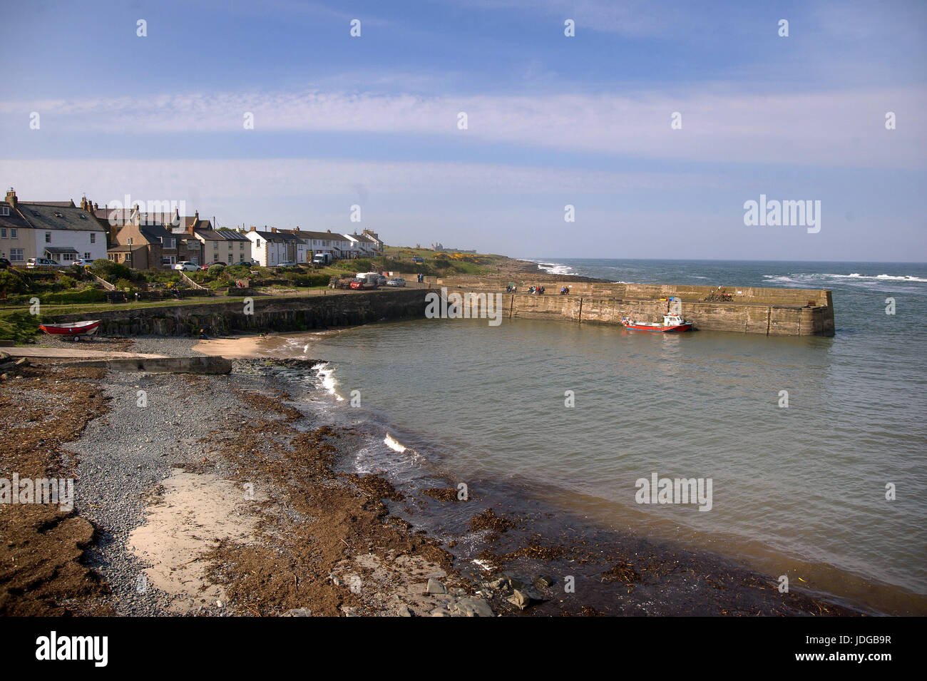 Craster harbour, Northumberland Stock Photo - Alamy