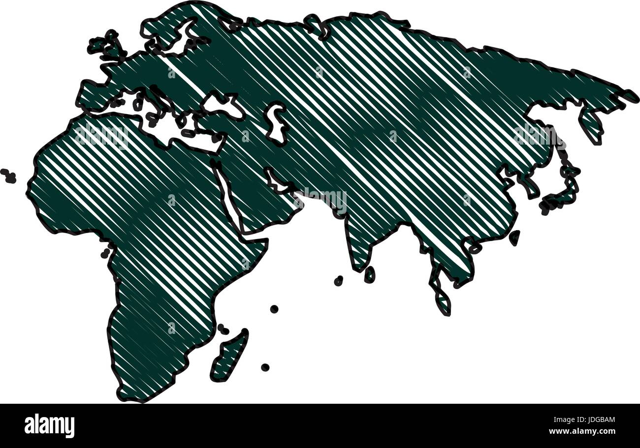 silhouette map world location landmark Stock Vector Image & Art - Alamy