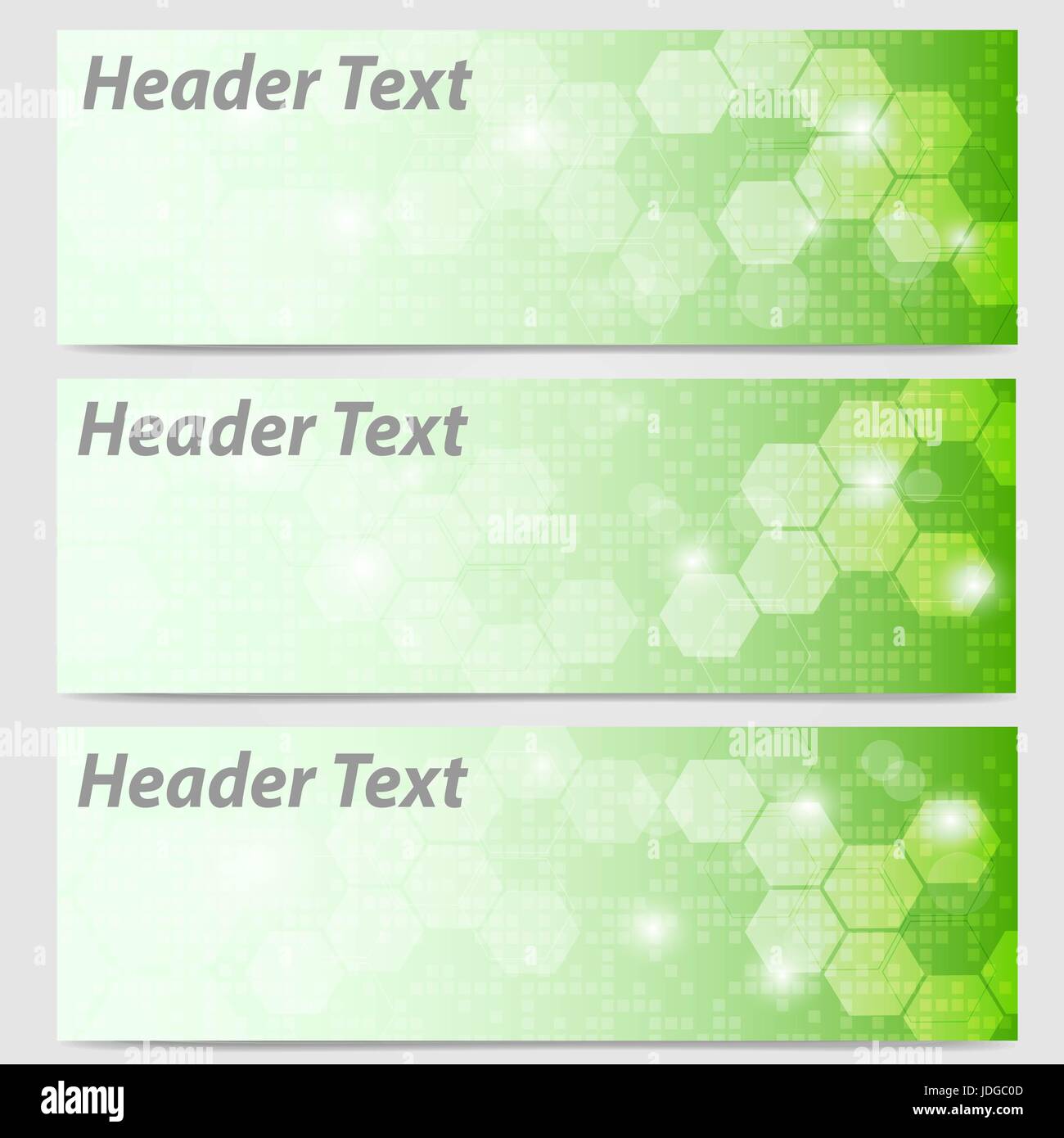 abstract header banner in green color vector Stock Photo - Alamy