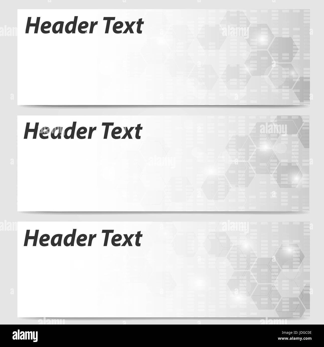 abstract header banner in grey color geometric vector Stock Photo - Alamy