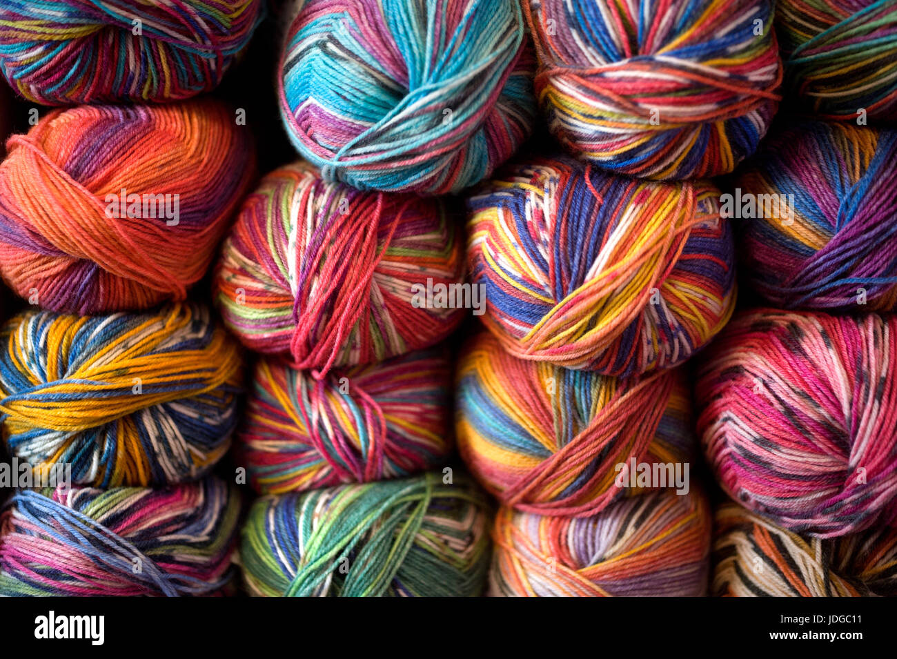 Balls of wools Stock Photo - Alamy