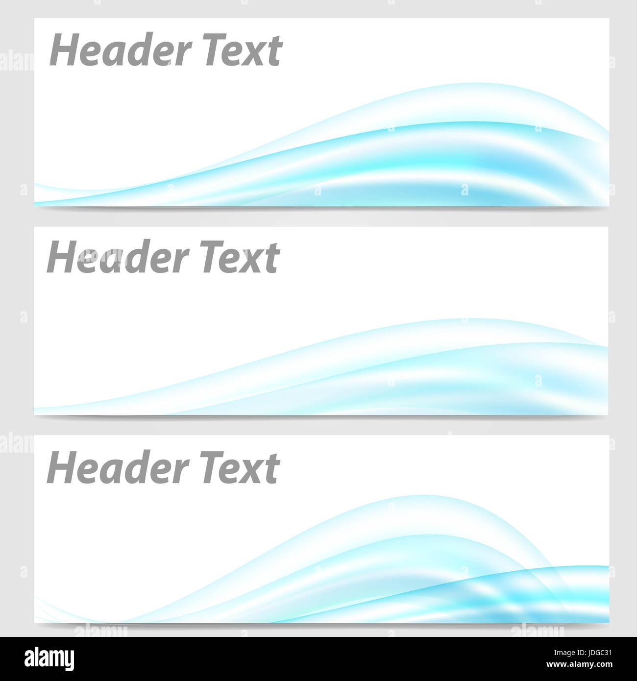abstract header banner wave design in blue color Stock Photo - Alamy