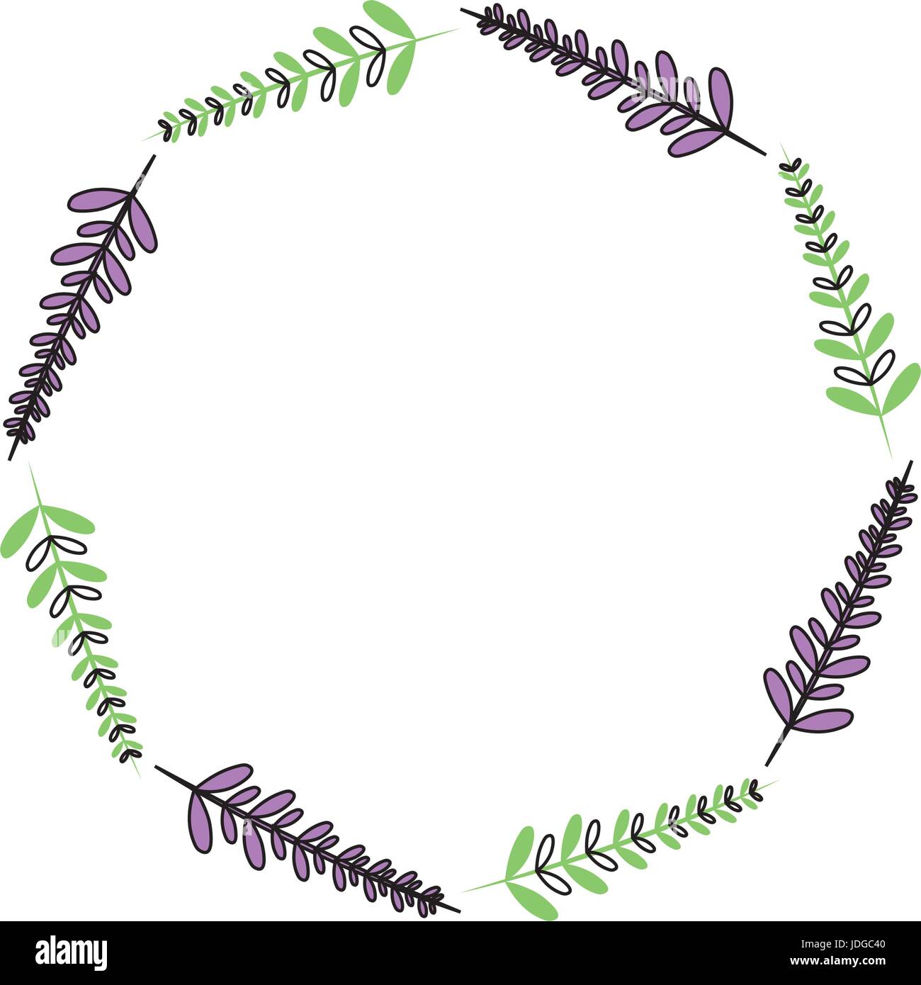 rustic branches with leaves design Stock Vector Image & Art - Alamy